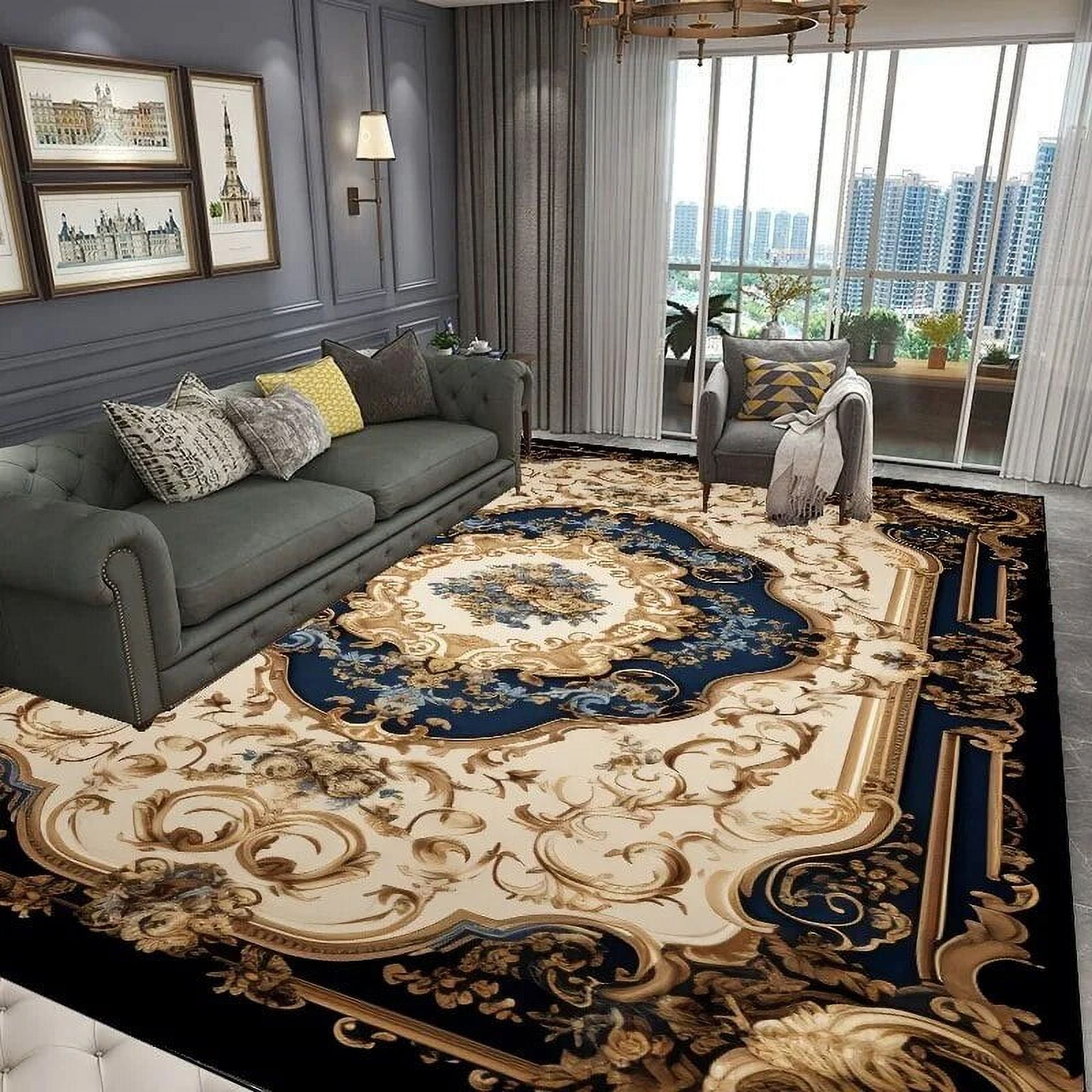 Luxury European Carpet for Living Room Retro Flower Decoration Floor ...