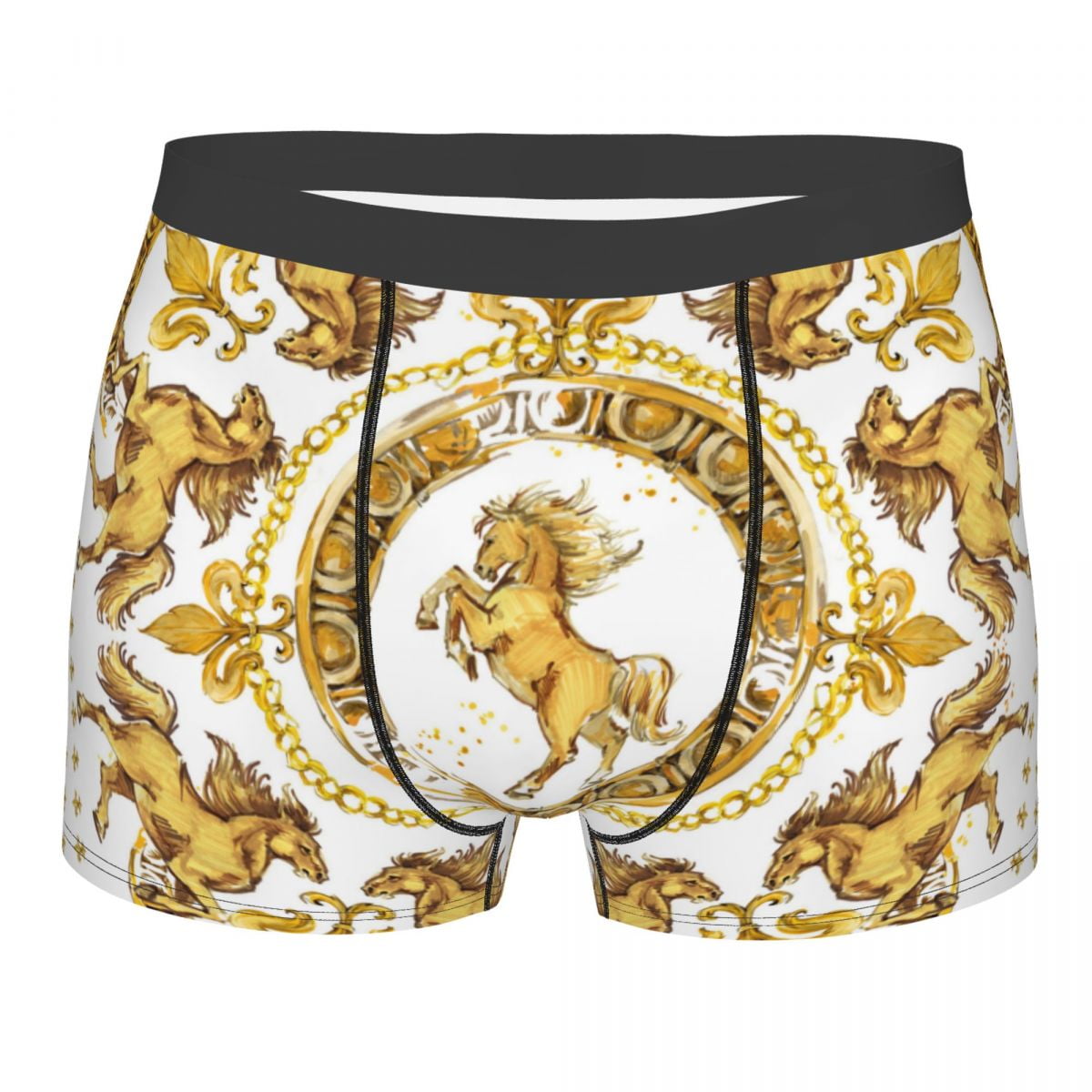 Luxury European Floral Pattern Underwear Men Sexy Print Baroque ...