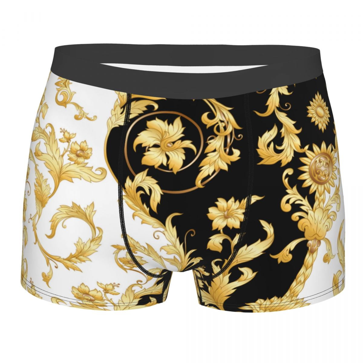 Luxury European Floral Pattern Underwear Men Sexy Print Baroque ...