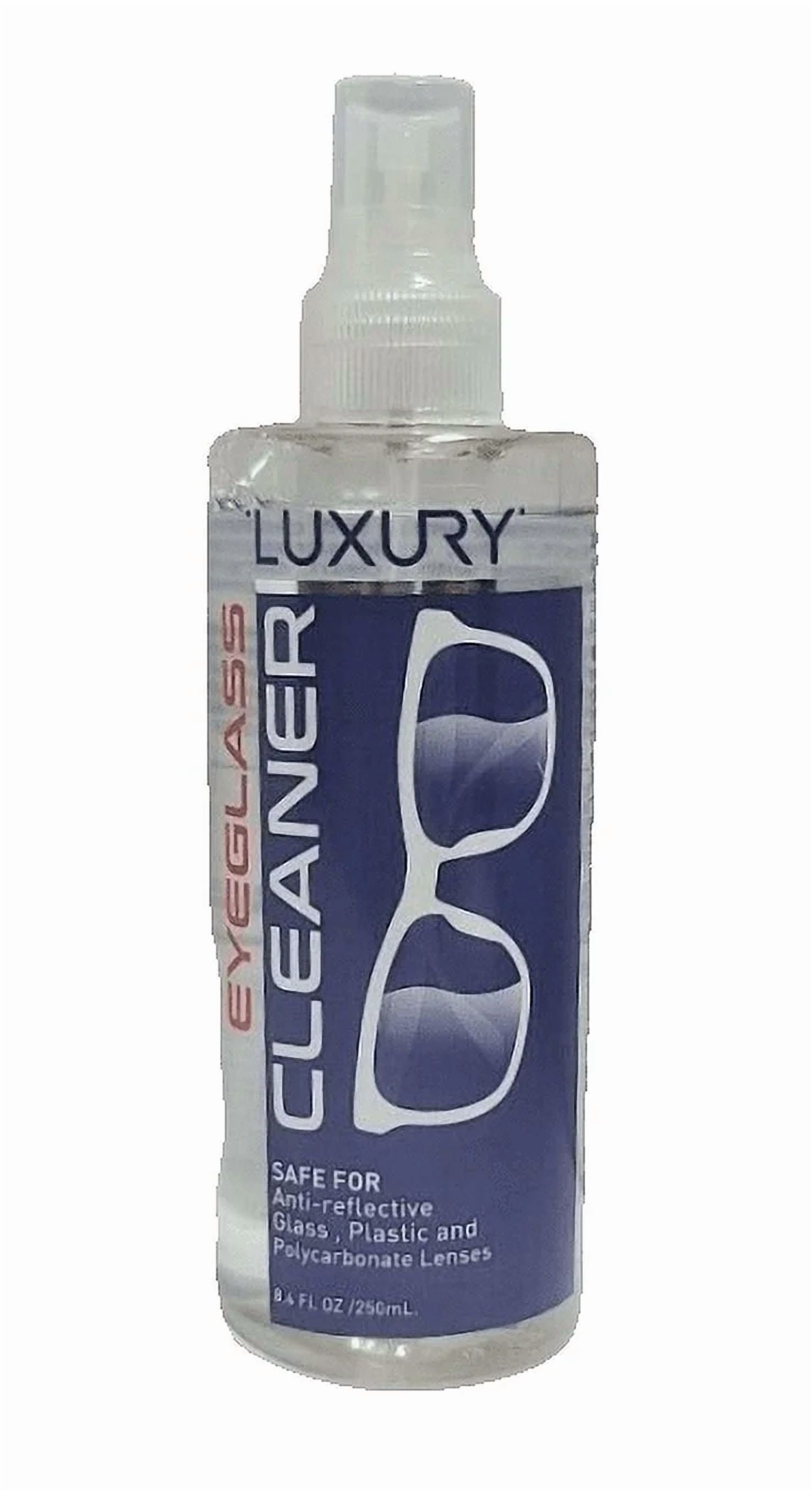 Luxury- Eyeglass Cleaner/Spray 8.4 fl oz, Safe for Anti-Reflective ...
