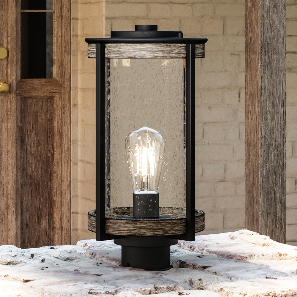 Luxury Farmhouse Post Light, 15.625H x 7.375W, with Modern Farmhouse ...