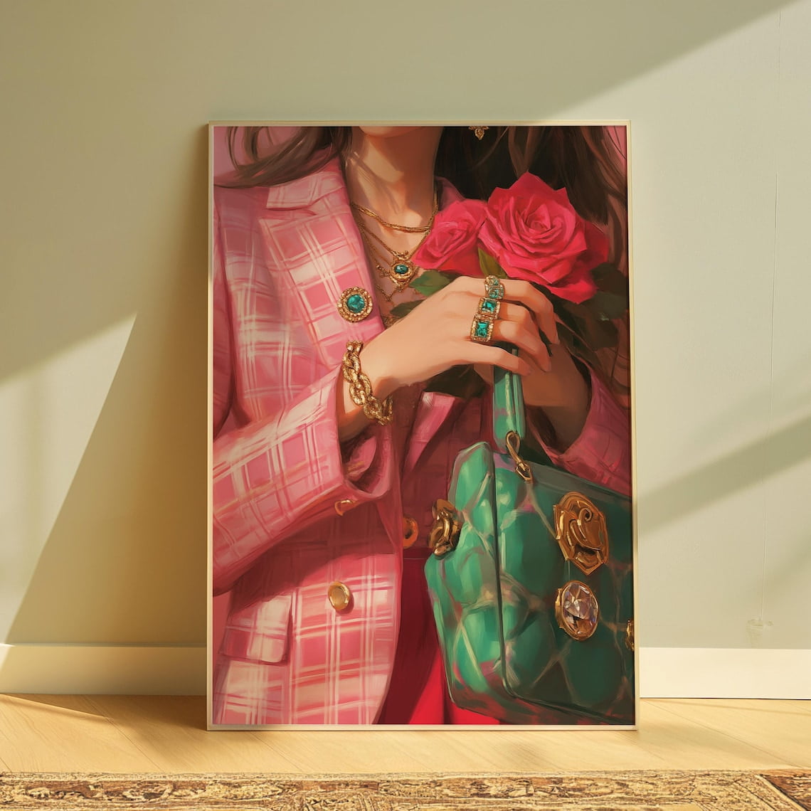 Luxury Fashion Art Print, Woman Wall Decor, Unframed Paper Poster ...
