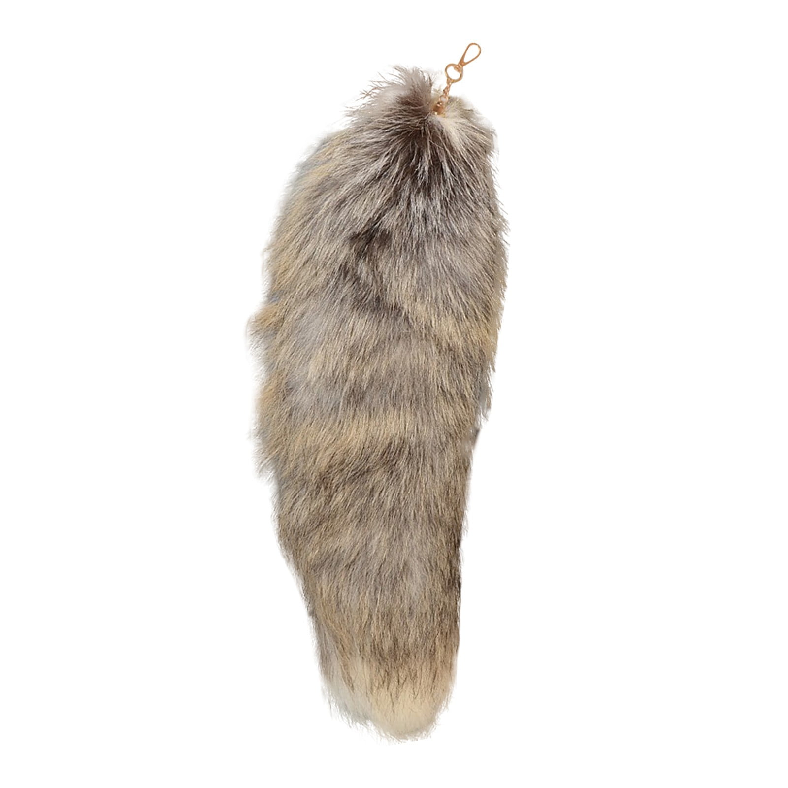 Luxury Faux Fur Fox Tail Keyring - Premium Realistic Animal Tail ...