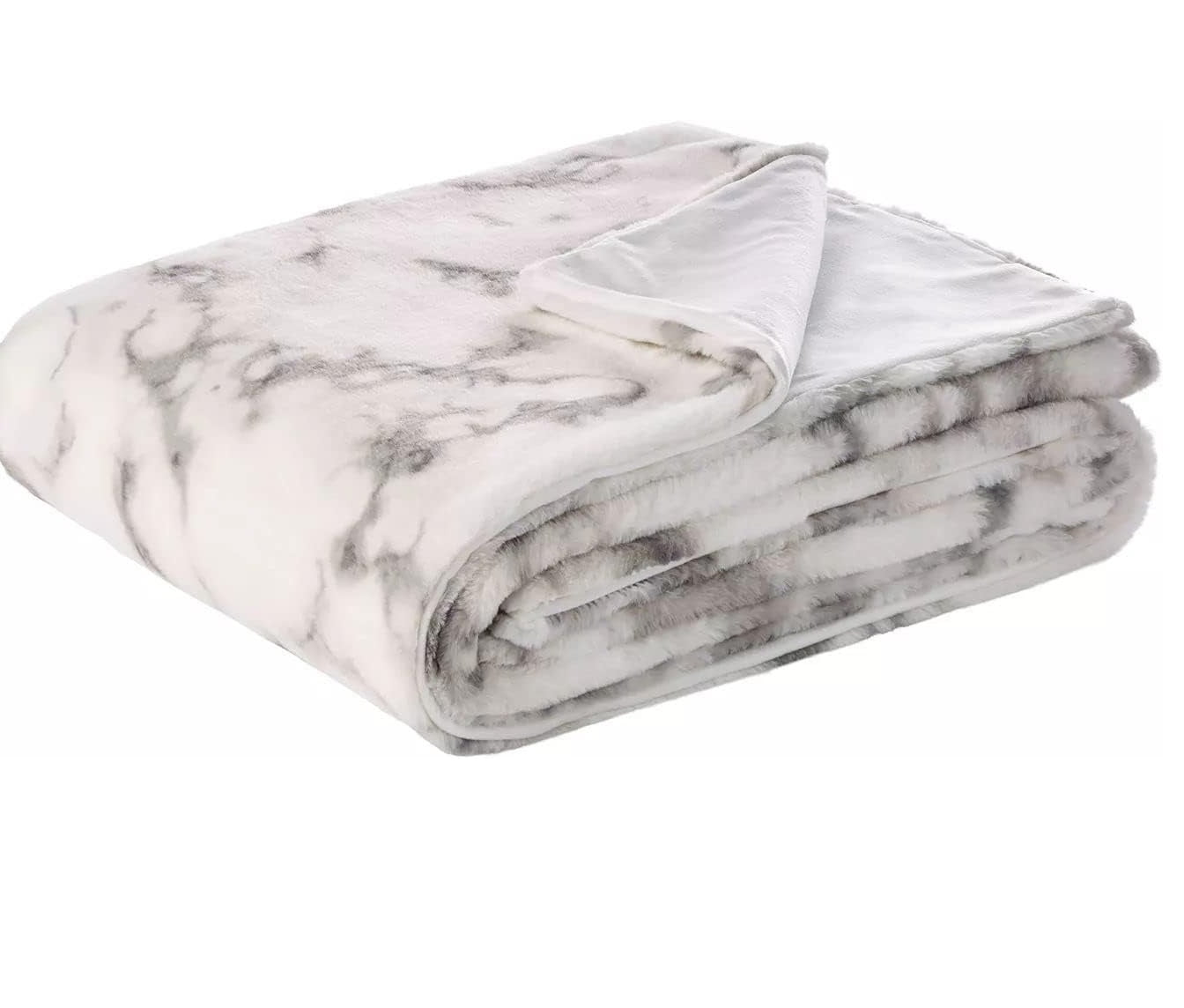 Luxury Faux Fur Throw (Marble) 60" x 70" - Walmart.com
