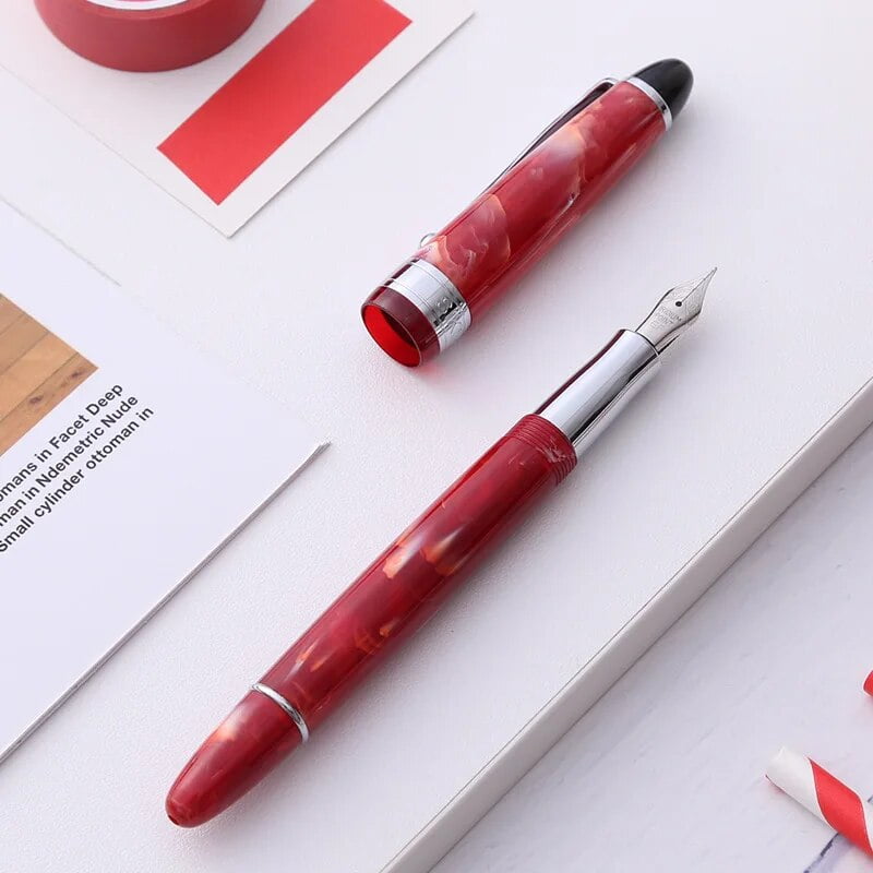 Luxury Fountain Pen Piston Acrylic Ink Pen Calligraphy Exquisite School ...