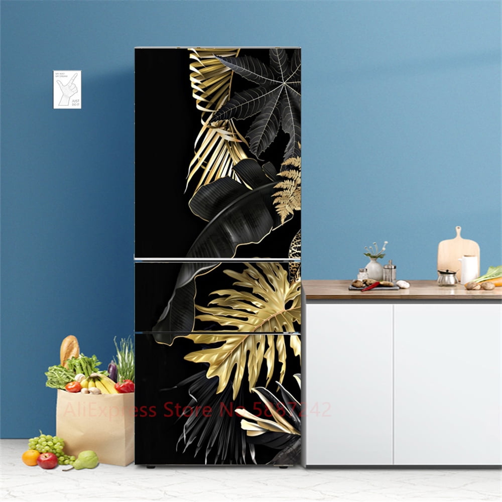 Luxury Fridge Stickers Door Cover Self-adhesive Vinyl Refrigerator ...