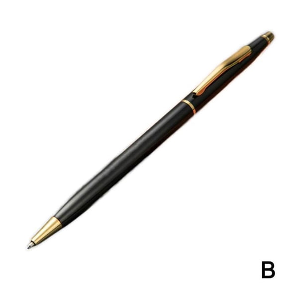 Luxury Full Metal Ballpoint Pen 1mm Black Ink Gel Pen Office Wri ...
