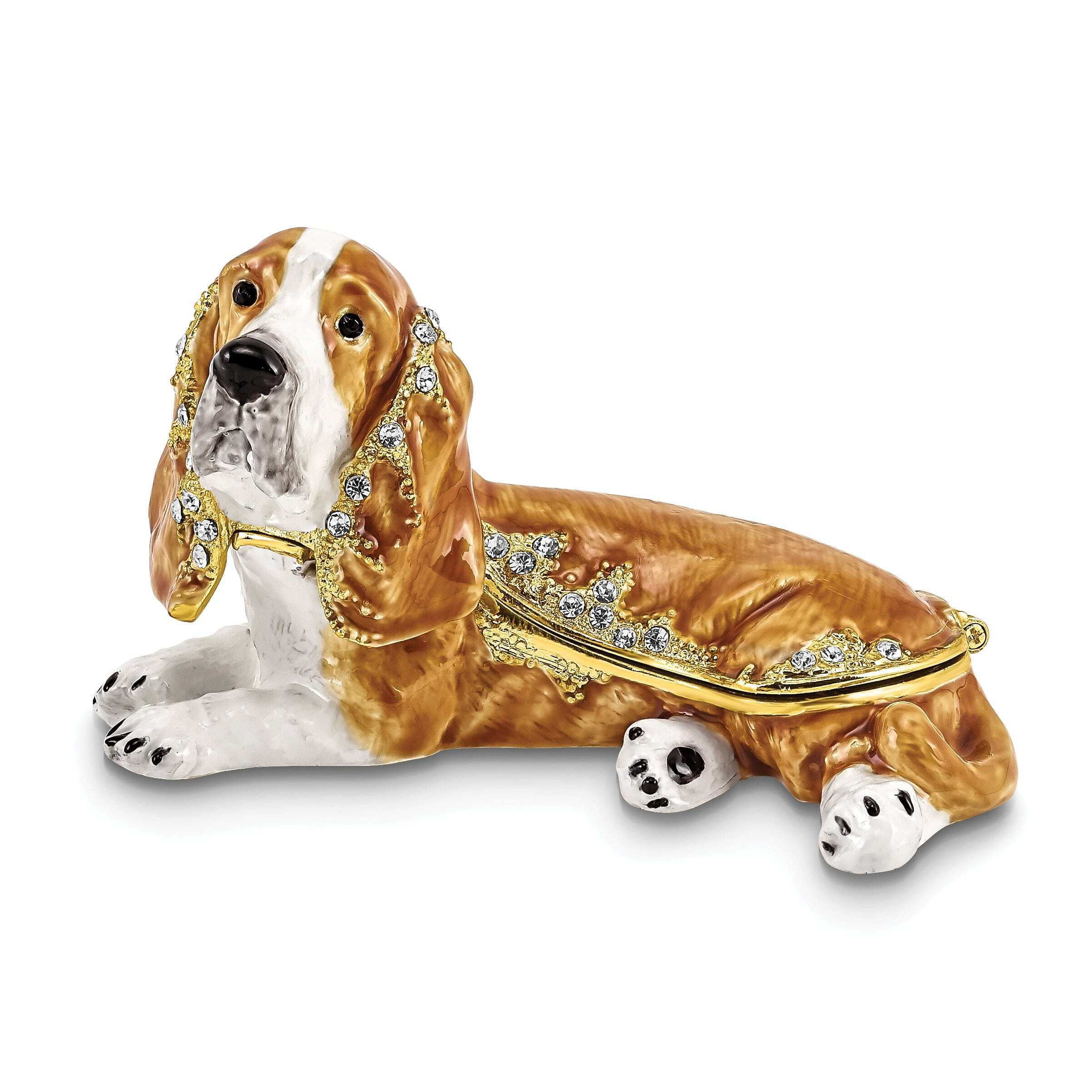 Luxury Giftware by Jere Pewter Bejeweled Crystals Gold-tone Enameled ...