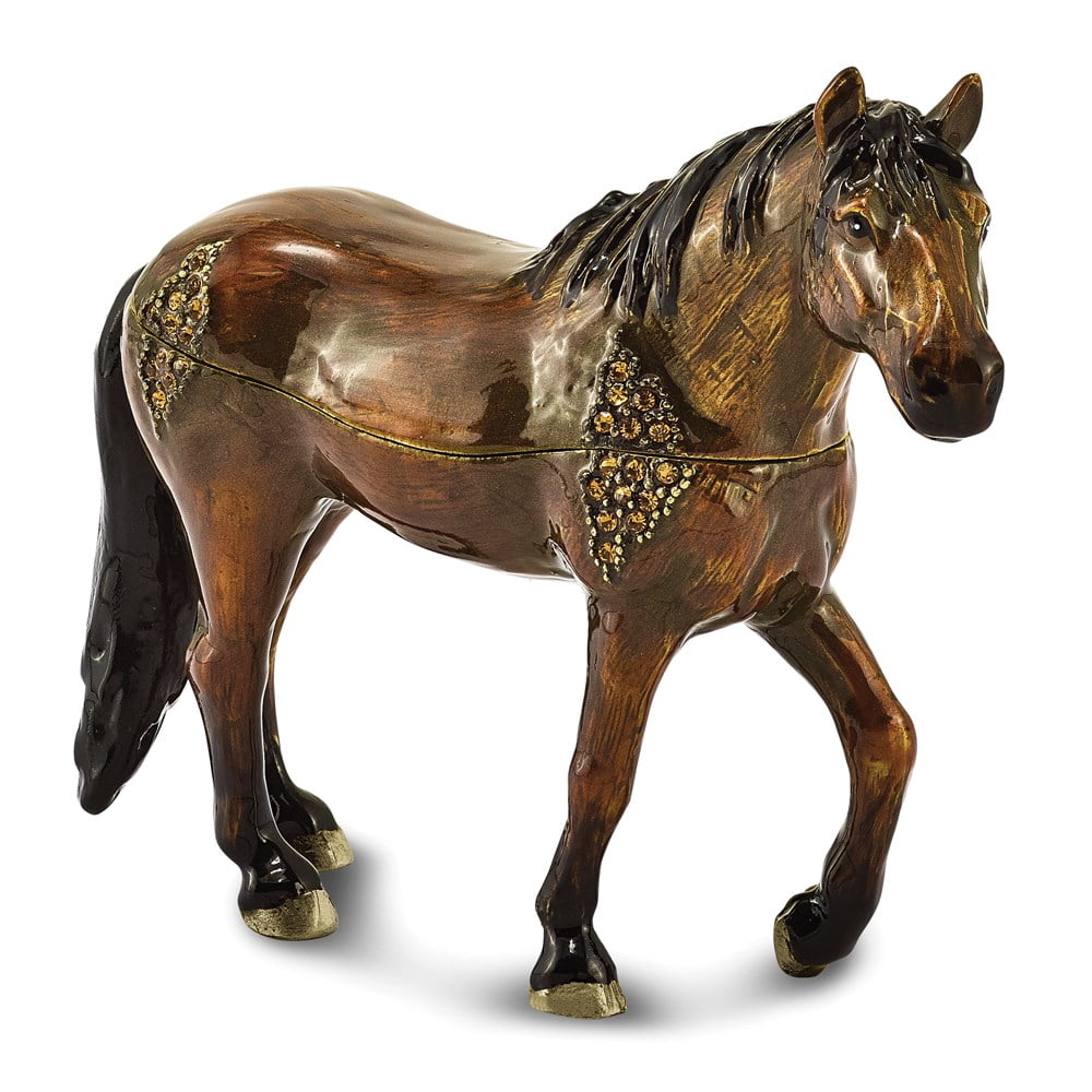Luxury Giftware by Jere Pewter Bejeweled Crystals Gold-tone Enameled ...