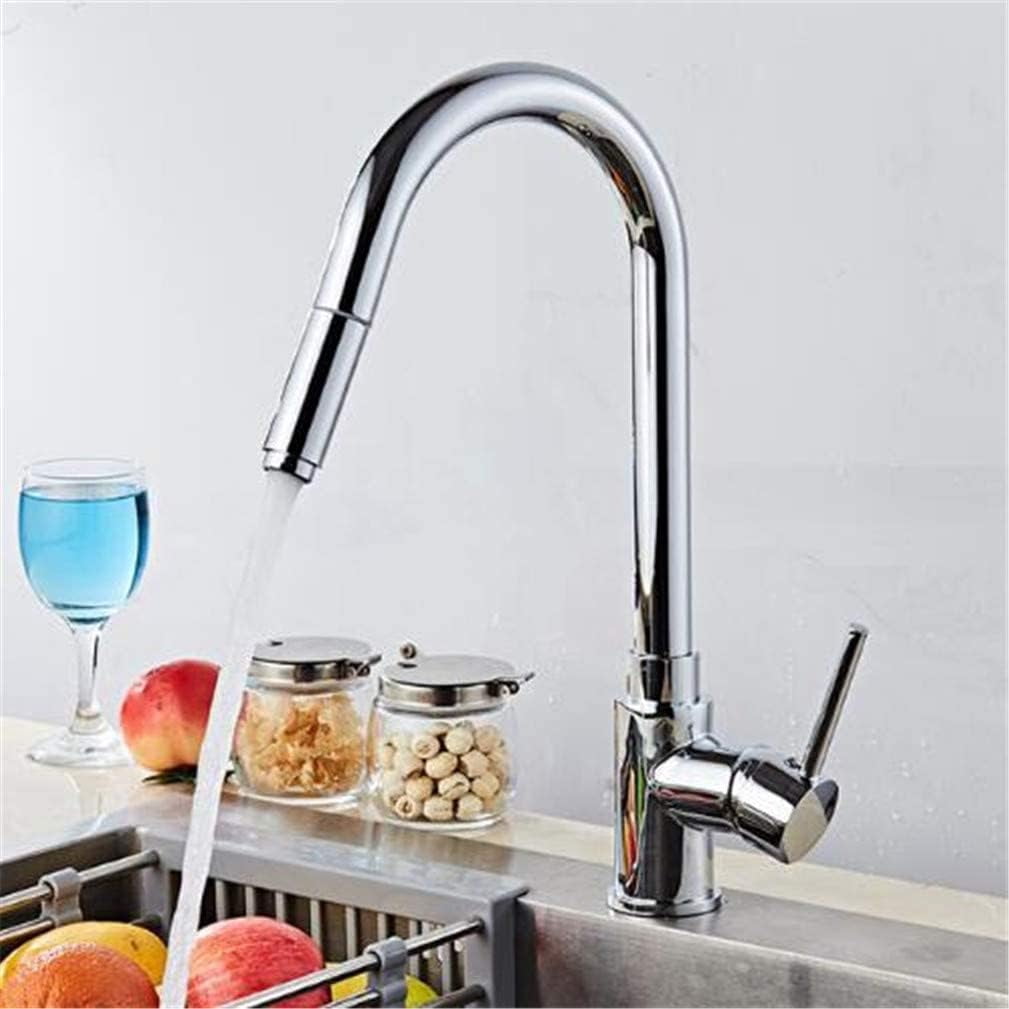 Luxury Gold Single Handle Kitchen Faucet Pull Out Sprayer 360 Rotatable ...