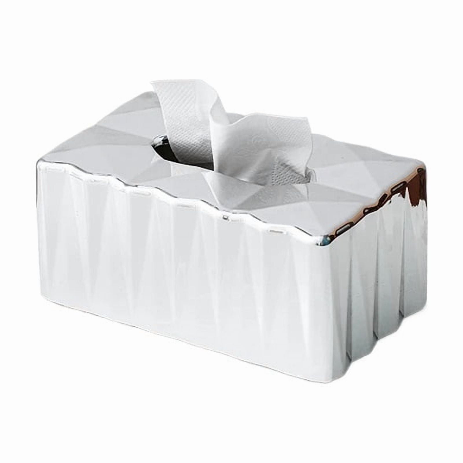 Luxury Golden Tissue Boxes Storage Napkin Holder Kitchen Tissue Box ...