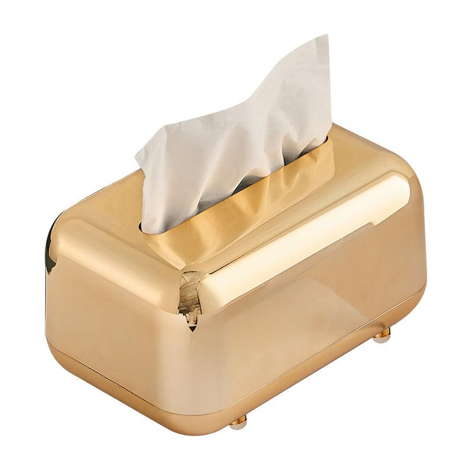 Luxury Golden Tissue Boxes Storage Napkin Holder Kitchen Tissue box ...