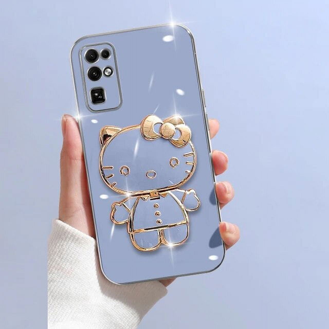 Luxury Hello Kitty Mirror Support Case for Huawei P20 P30 Pro P40 Lite 5G P50 P60 Mate 20 20X 30 ...