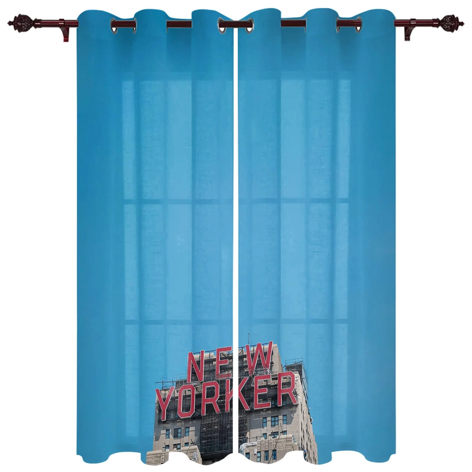 Luxury Home Curtains Building Blue Sky Simplicity For Windows Home ...