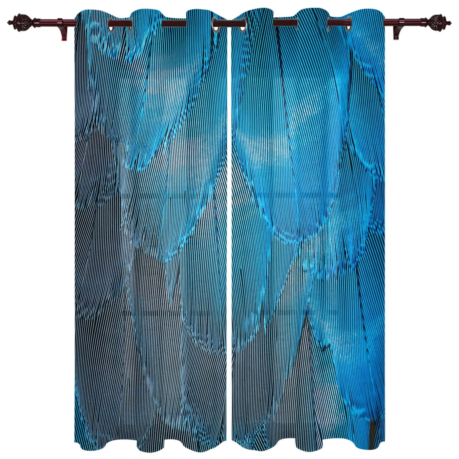 Luxury Home Curtains Iron Gate Black Yellow Metal For Windows Home ...