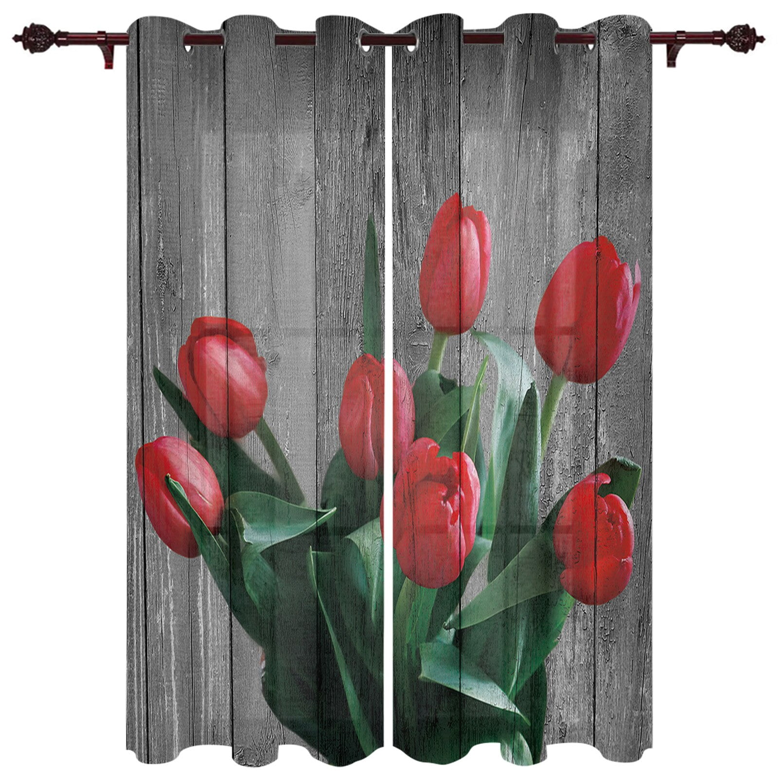 Luxury Home Curtains Iron Gate Black Yellow Metal For Windows Home ...