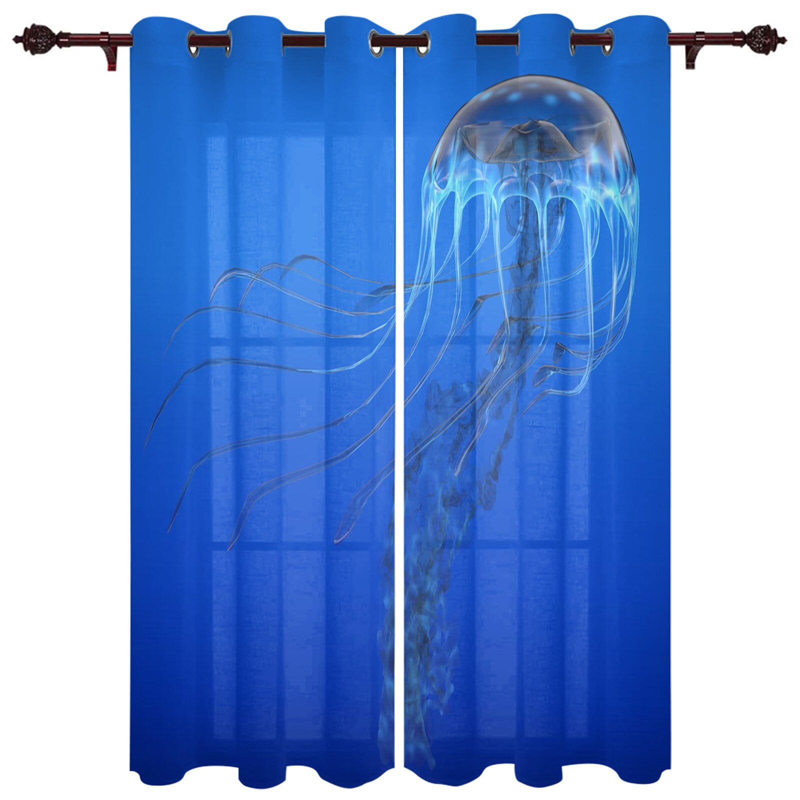Luxury Home Curtains Iron Gate Black Yellow Metal For Windows Home ...