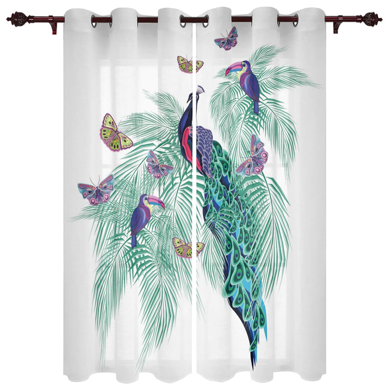 Luxury Home Curtains Iron Gate Black Yellow Metal For Windows Home ...