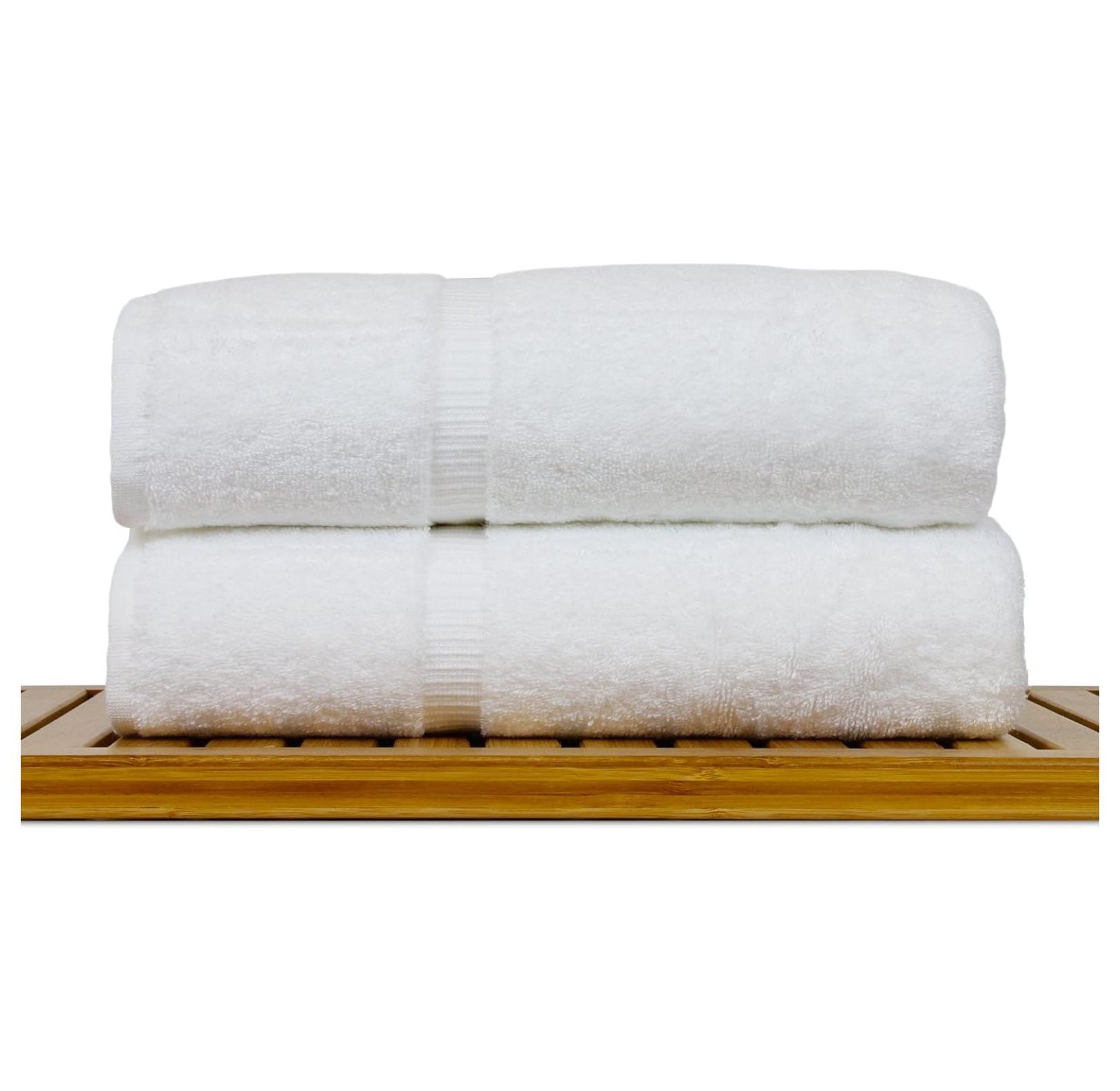 Luxury Hotel & Spa Ultra Soft Bath Towels 100% Turkish Cotton - White ...
