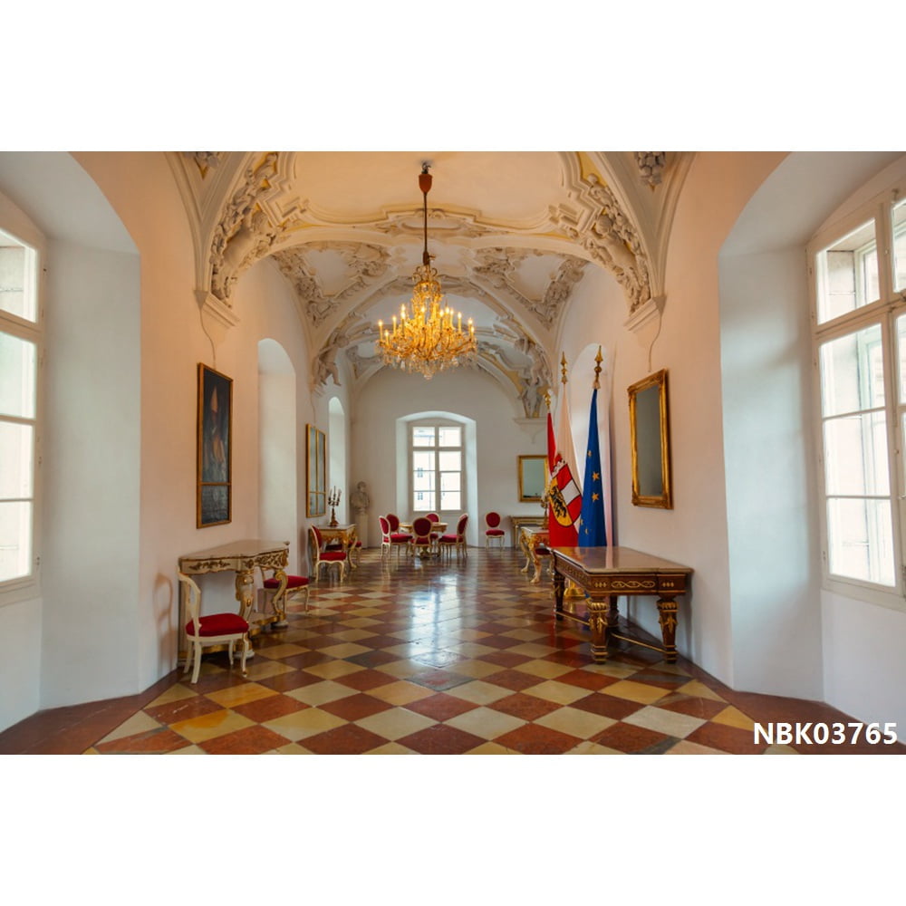 Luxury House Pillars Chandelier Vintage Portrait Photography Backdrops ...