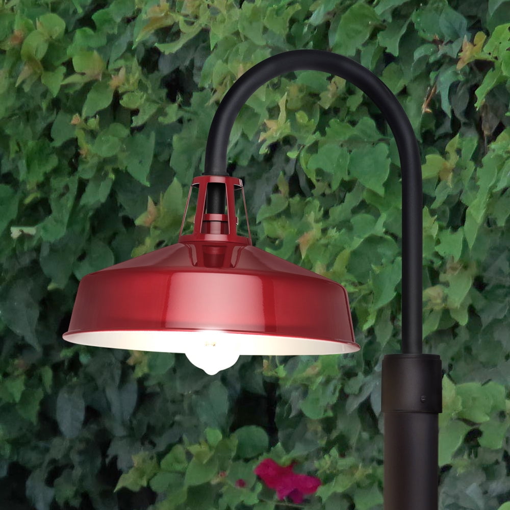Luxury Industrial Post Light, Medium Size: 17''H x 18.5''W, with ...