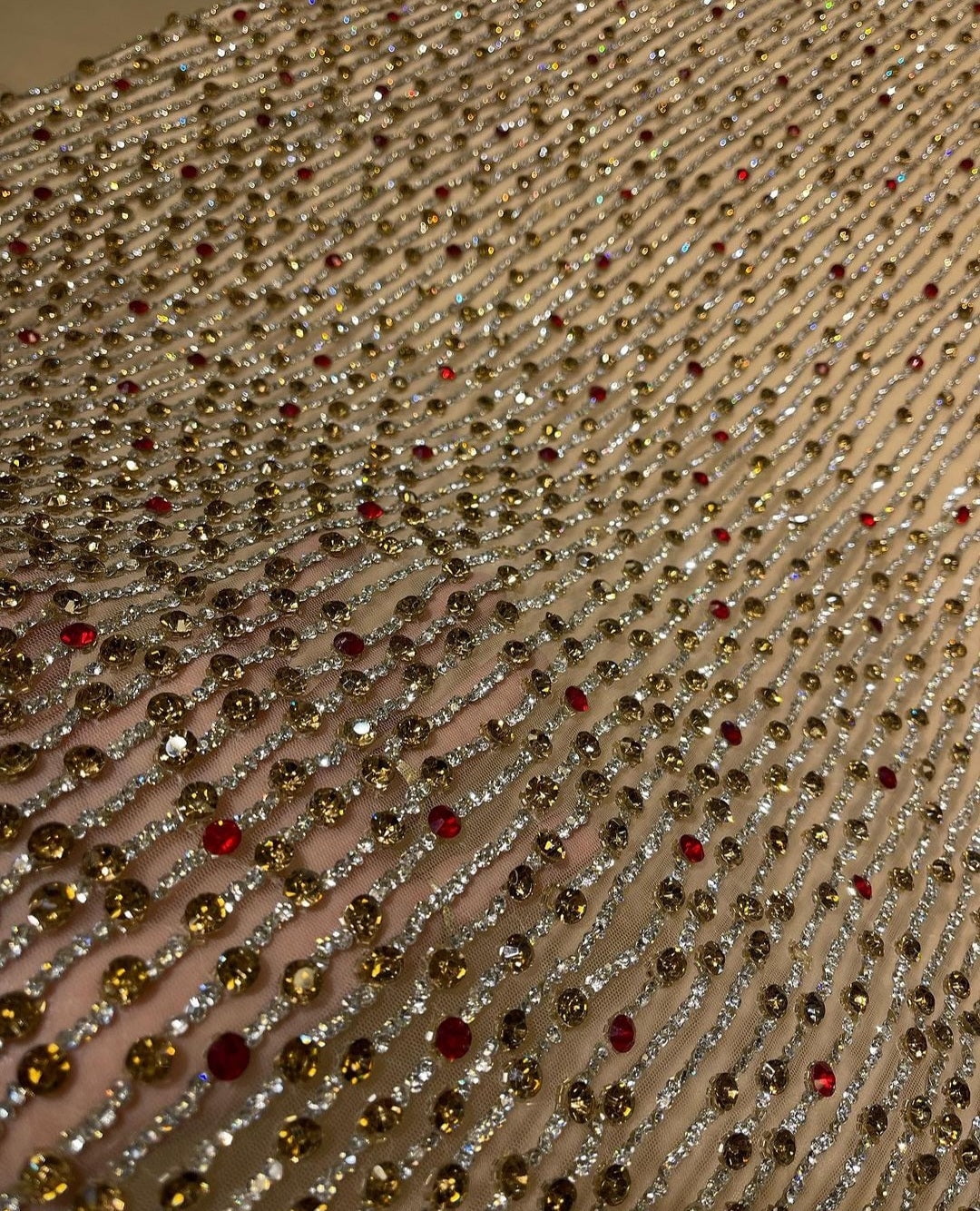 Luxury Lace: Hand-Beading Savoraski Stones for Prom Gowns and ...