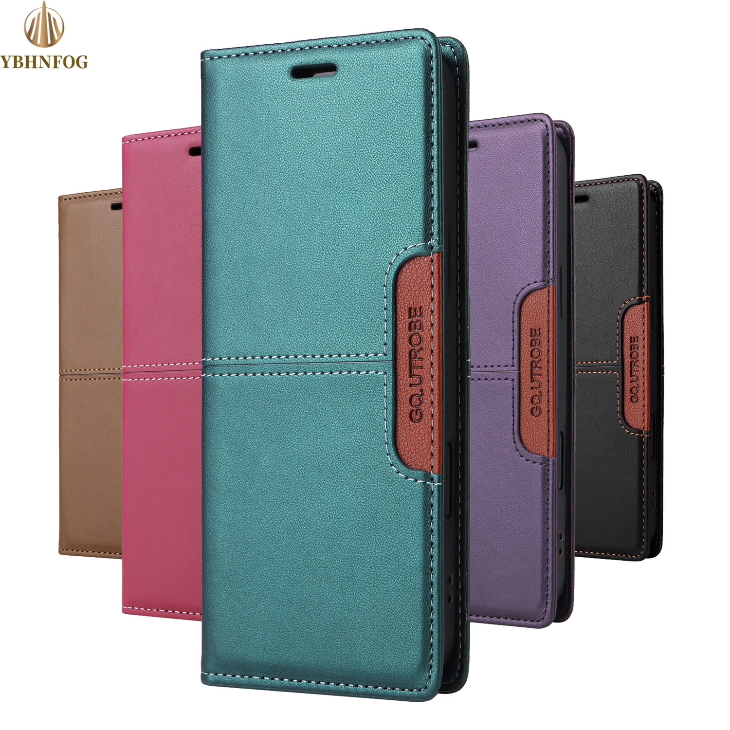Luxury Leather Wallet Phone Case Compatible With Samsung Galaxy S23 S24 S25 S26 Series Magnetic ...