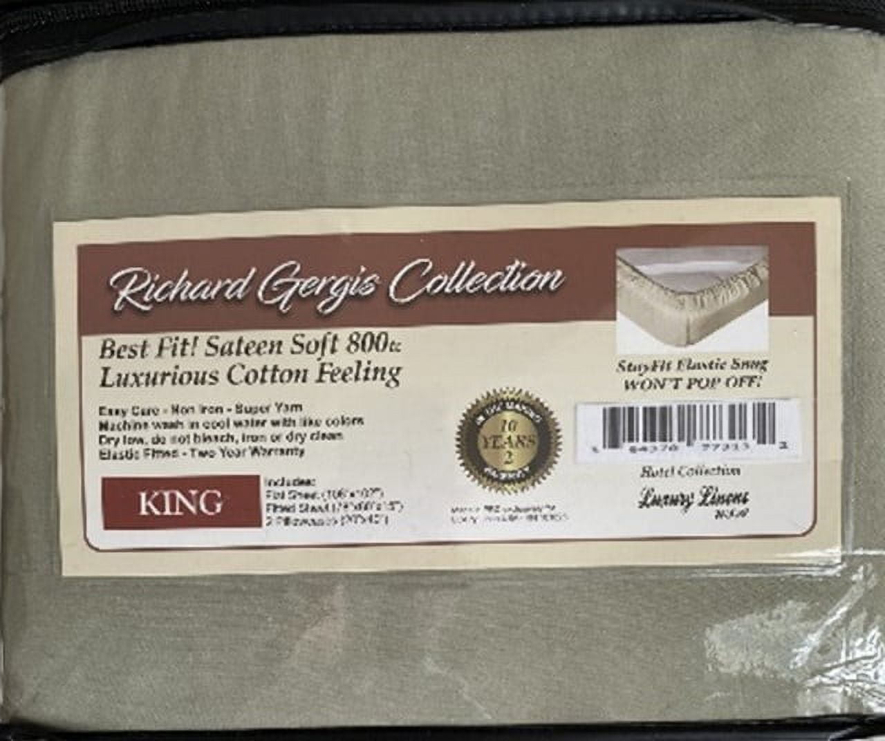 Luxury Linens USA - King Sage - Richard Gergis Hotel Collection ...