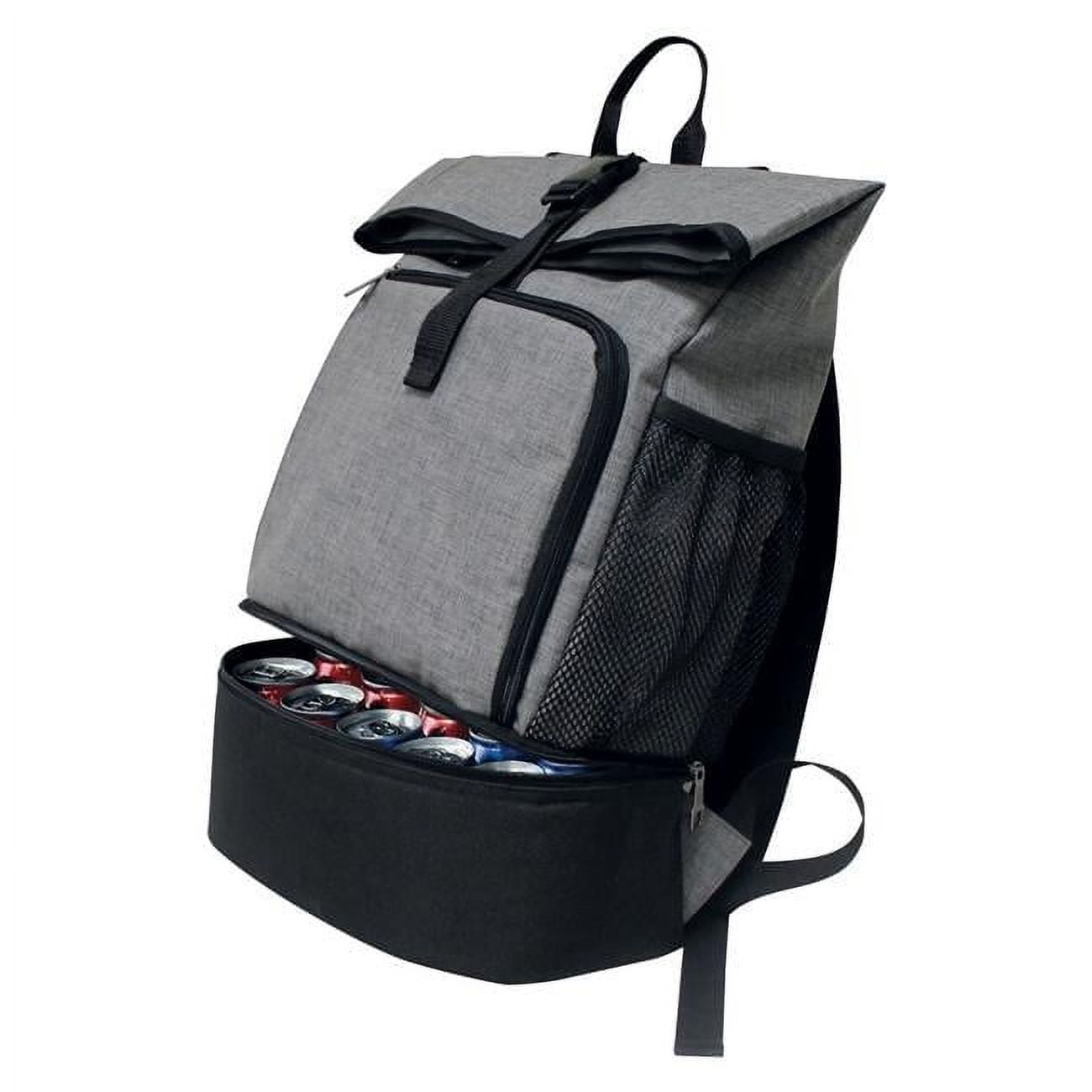Luxury Luggage 12 Can Recess Cooler Backpacks, Grey - Walmart.com