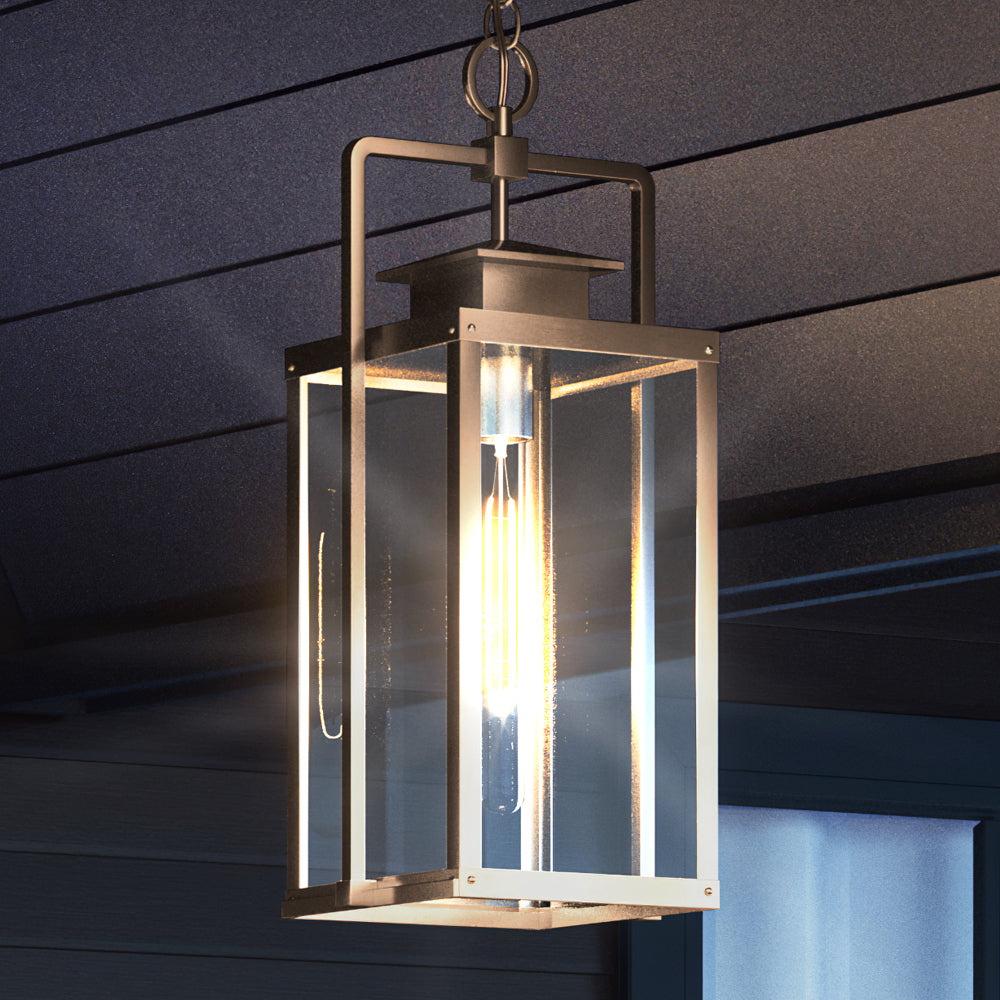 Luxury Lux Industrial Outdoor Pendant, 22''H x 9''W, with Industrial ...