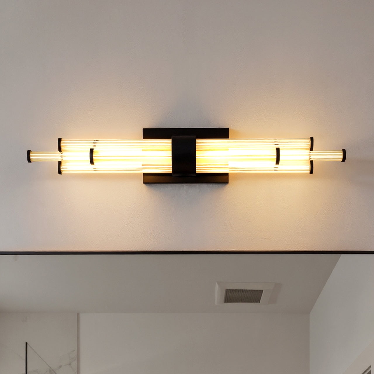 Luxury Luxe Industrial Bath Light, Matte Black, UQL6357 - Walmart.com