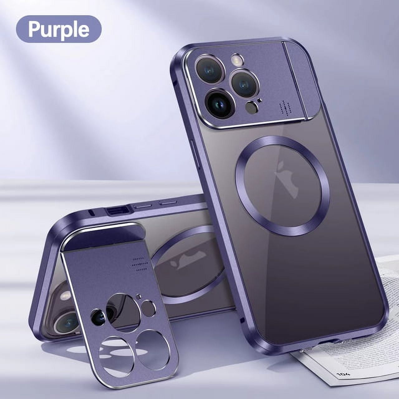 Luxury Magnetic Fragrance Case For Iphone 15 14 13 Pro Max With Lens Protect Foldable Bracket ...