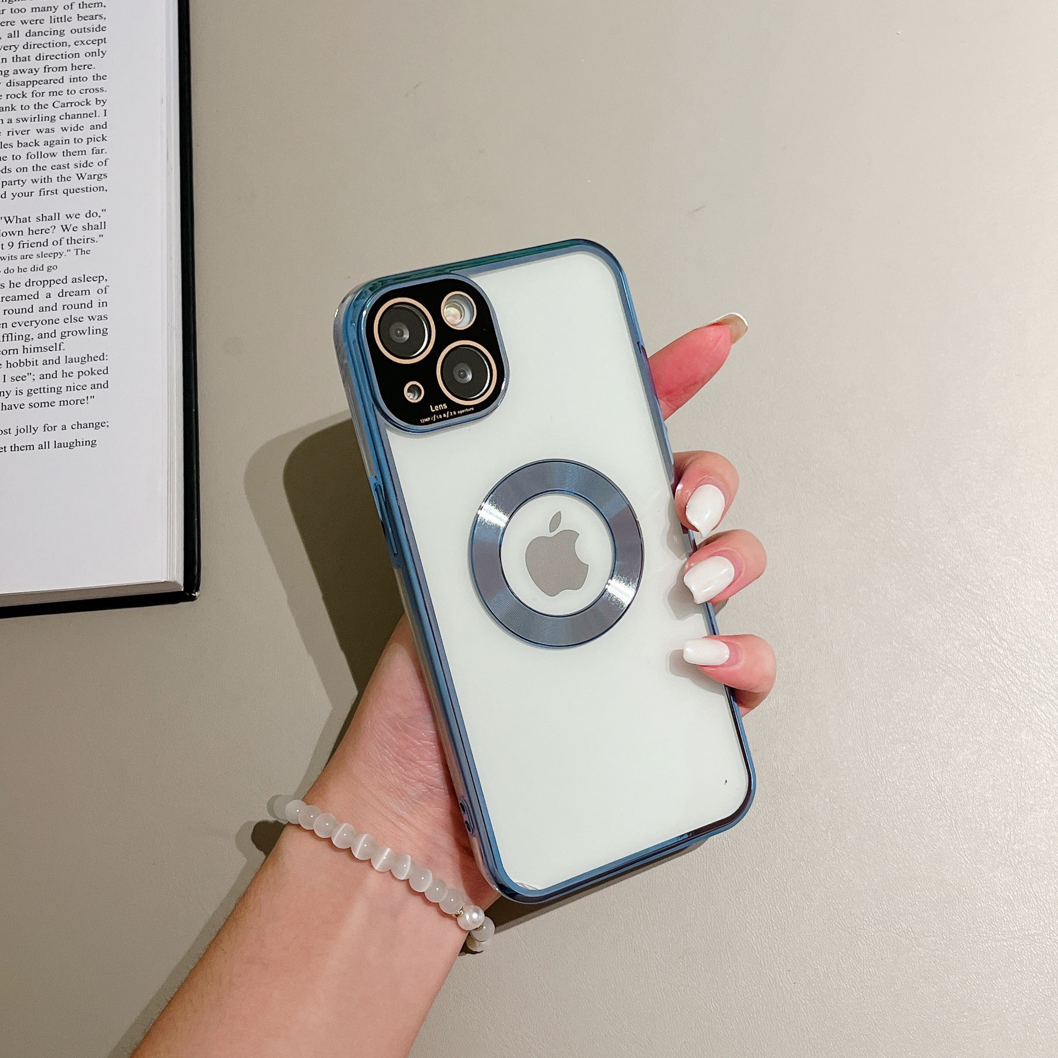 Luxury Magnetic for iPhone 12 Pro Case, Electroplated Clear Slim Fit ...