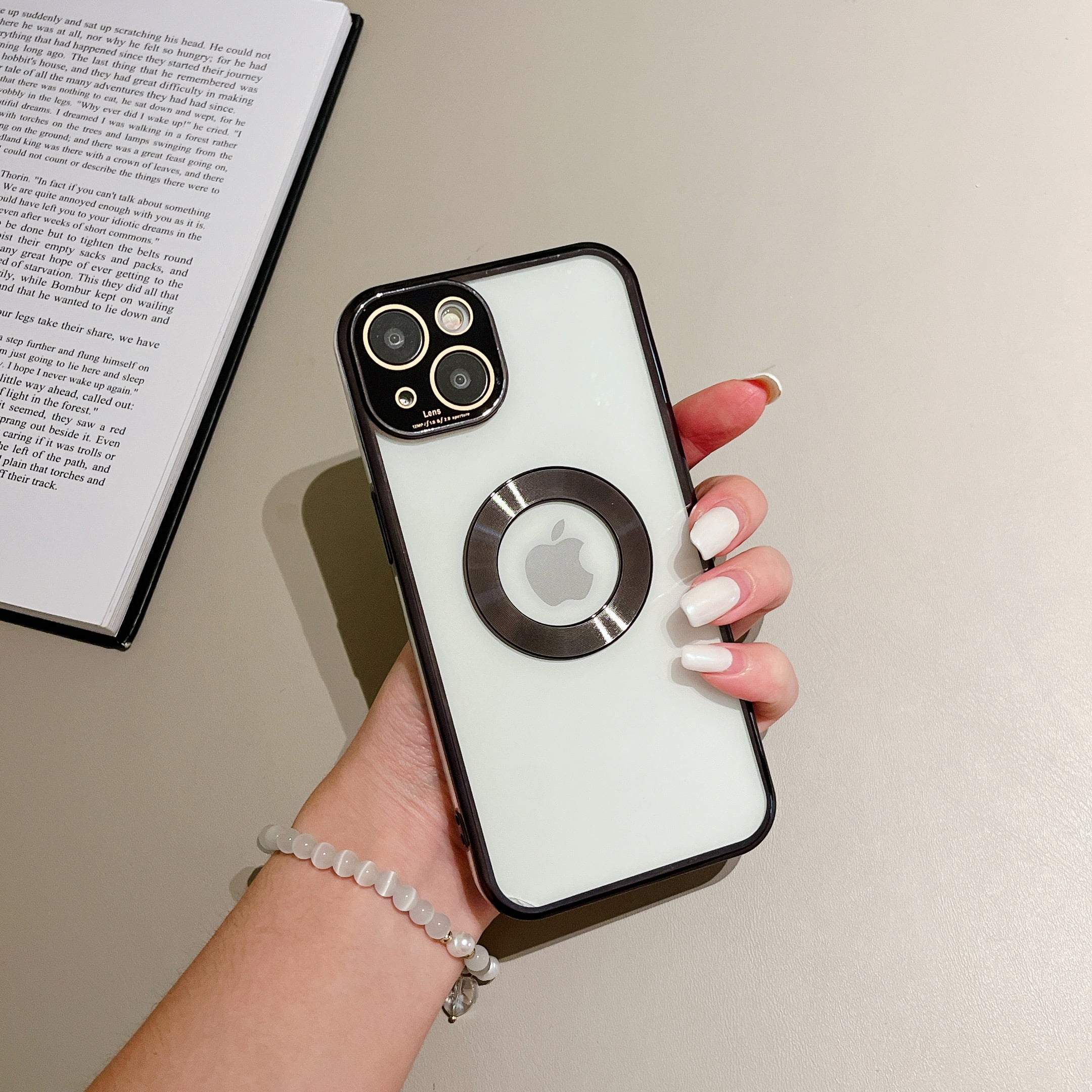 Luxury Magnetic for iPhone 14 Case, Electroplated Clear Slim Fit Phone ...