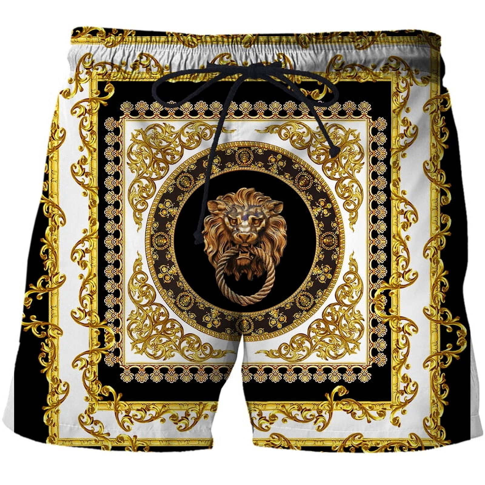 Luxury Male Casual 3D Printed Summer style short sleeve luxury Royal ...