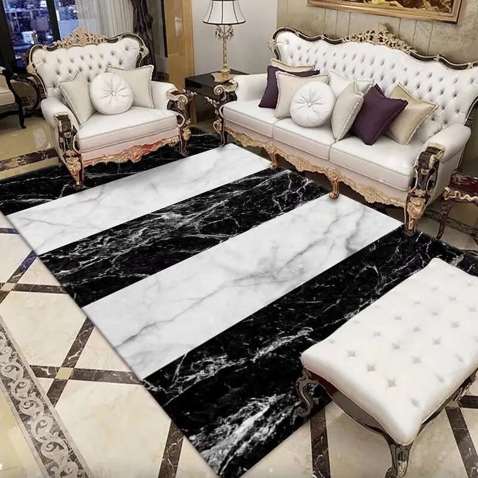 Luxury Marble Texture Living Room Carpets Modern Home Decoration Sofa ...