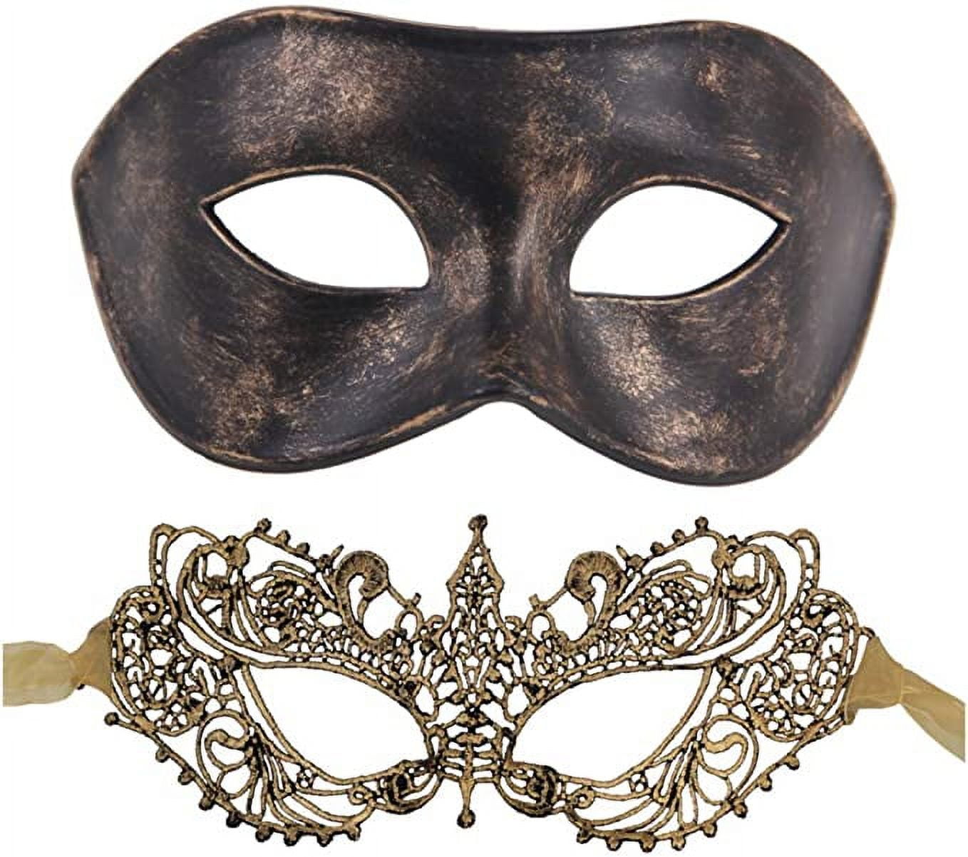 Luxury Mask – Couple’s Venetian Party Mask Couples Set 2 Pcs – Matching ...