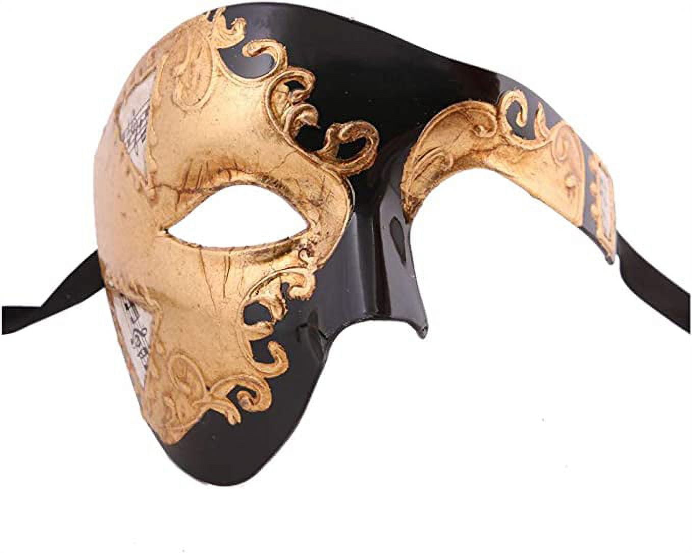 Luxury Mask Vintage Phantom of the Opera Mask – Venetian Half Face Mask ...