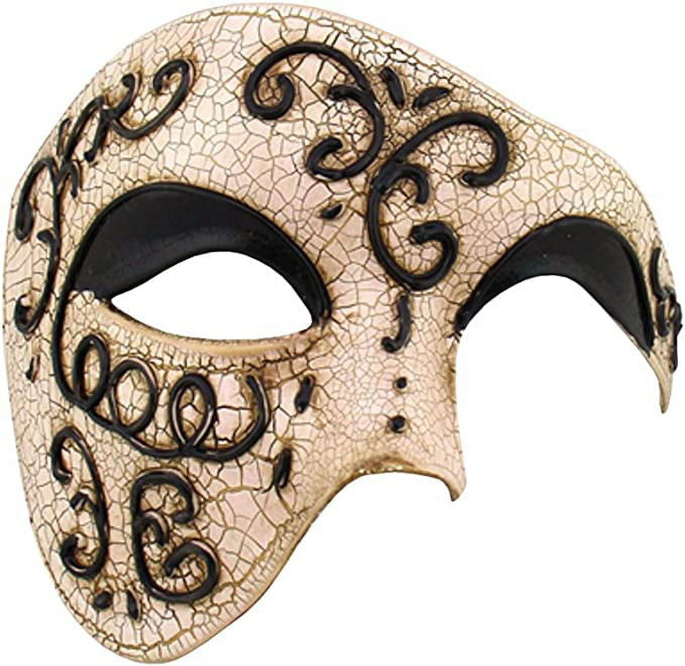 Luxury Mask Vintage Phantom of the Opera Mask – Venetian Half Face Mask ...