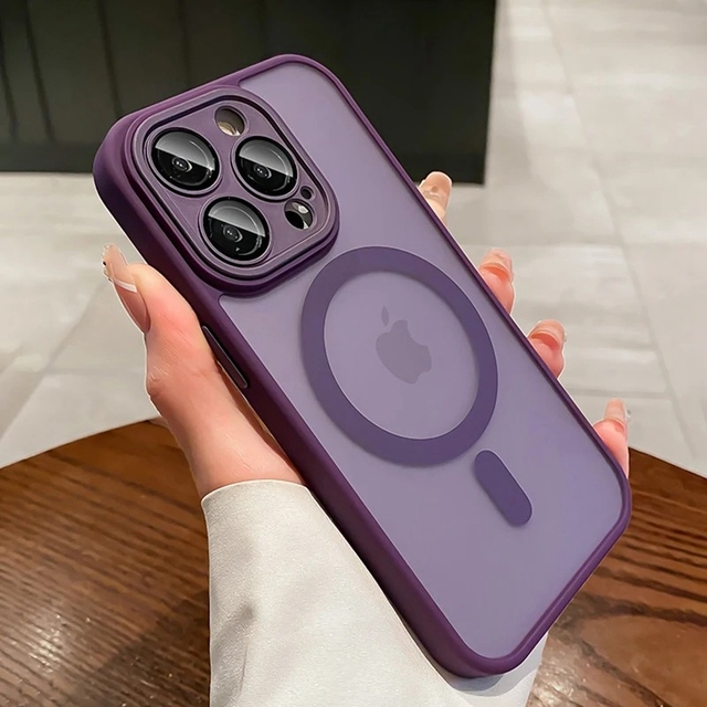 Luxury Matte Magsafe Wireless Charge Phone Case For iPhone 11 12 13 14 ...