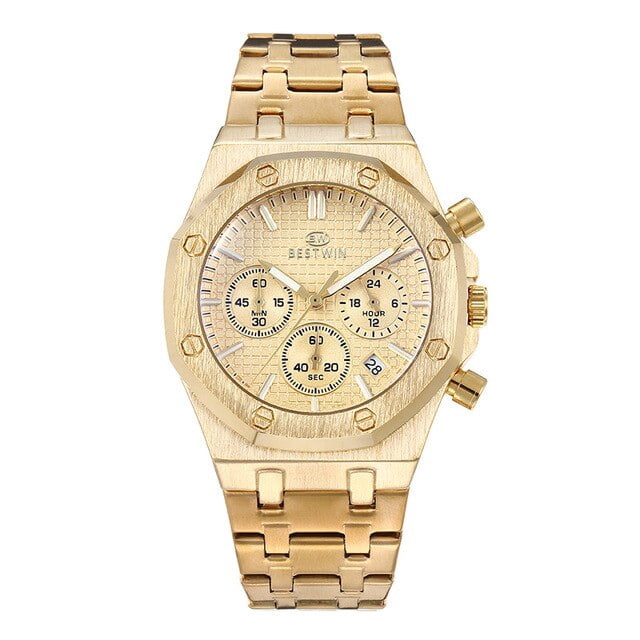Luxury Mens Watches Business Casual Fashion Chronograph Male Clocks New ...