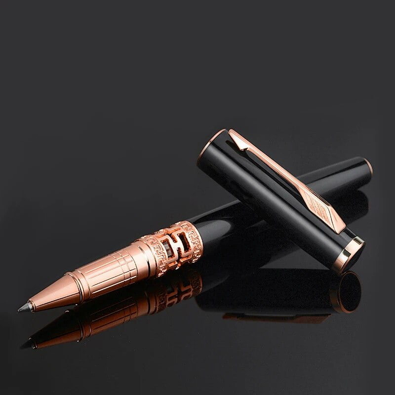 Luxury Metal Ballpoint Pen Sculpture Pattern Roller Pen Office ...