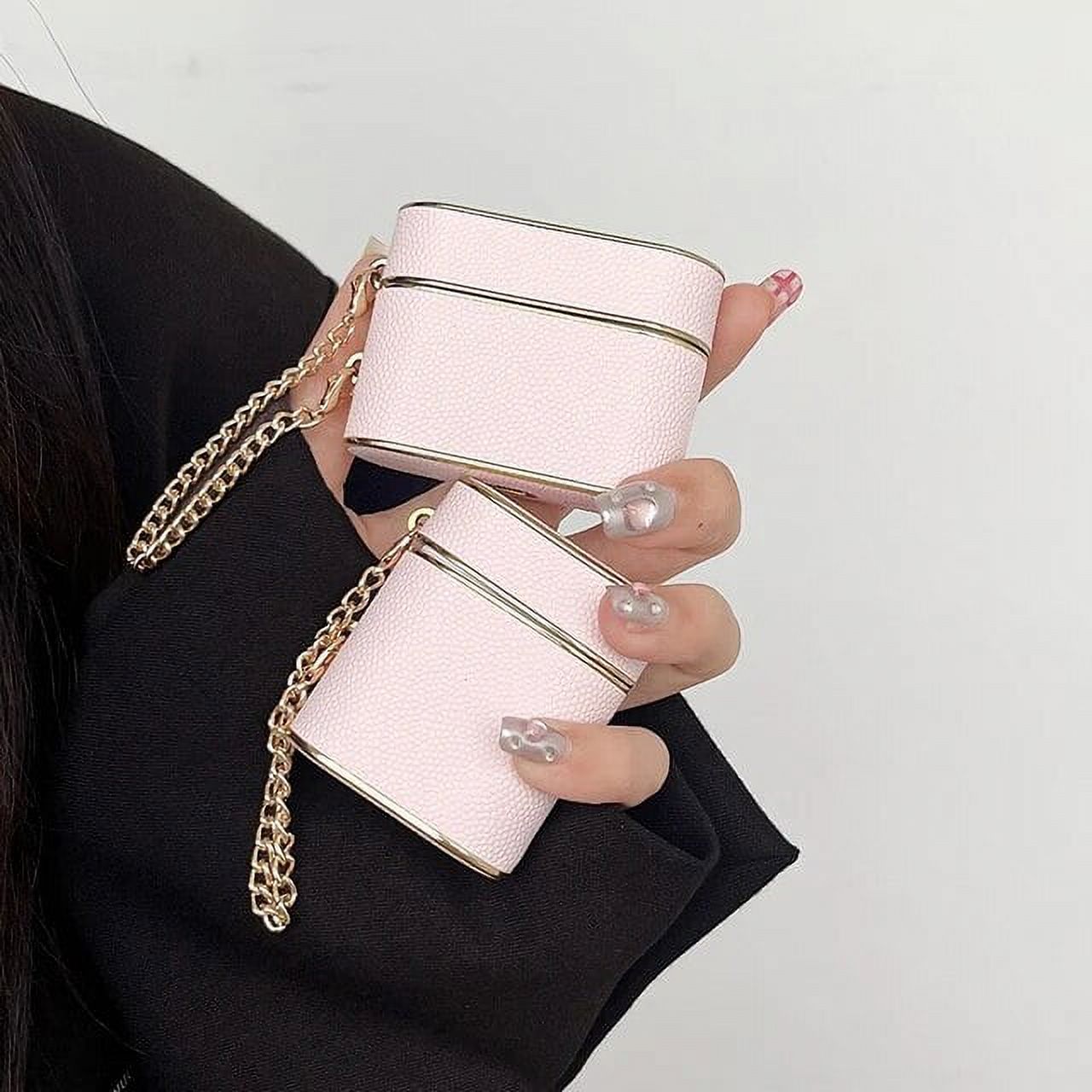 Luxury Metal Leather Sleeve Cute Earphone Case For Airpods 1 2 3 With ...