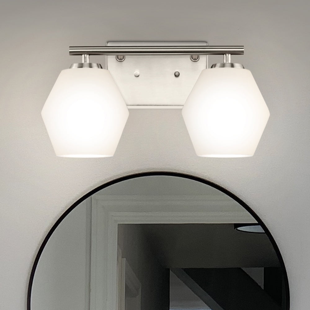 Luxury Mid Century Modern Bath Light, Large Size: 7.5''H x 7''W, with ...
