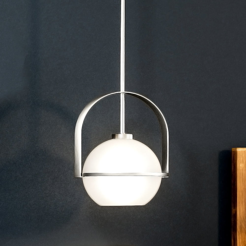 Luxury Mid-Century Modern Pendant, 12.375H x 9.375W, with Modern Style ...