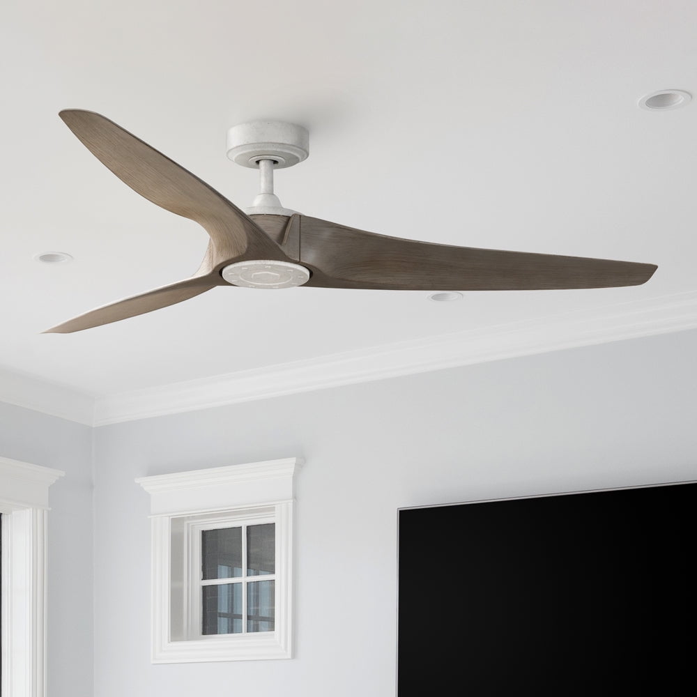 Luxury Minimalist Ceiling Fan, Large Size: 11.25''H x 60''W, with Luxe ...