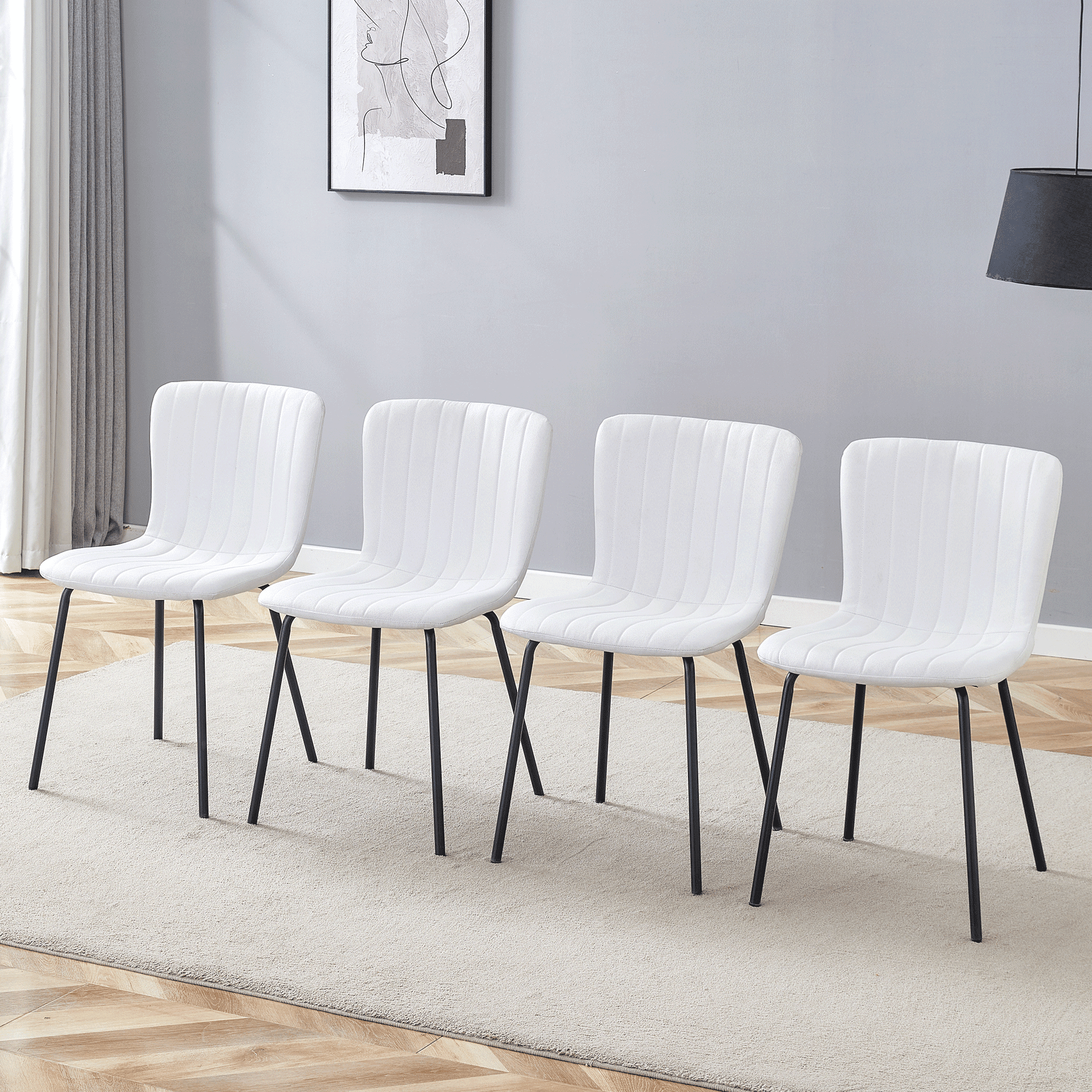 Luxury Minimalist Chairs - A set of 4 high quality dining chairs with ...