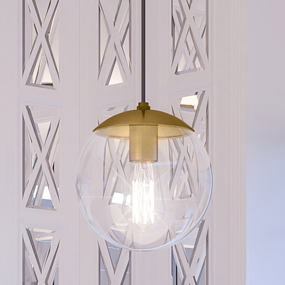 Luxury Minimalist Pendant, 8.75H x 8W, with Modern Farmhouse Style ...