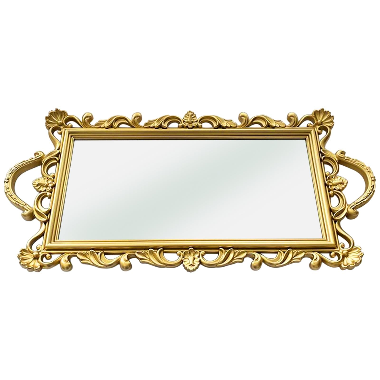 Luxury Mirror Tray Serving Platter Bread Tray Decorative Tray for Home ...
