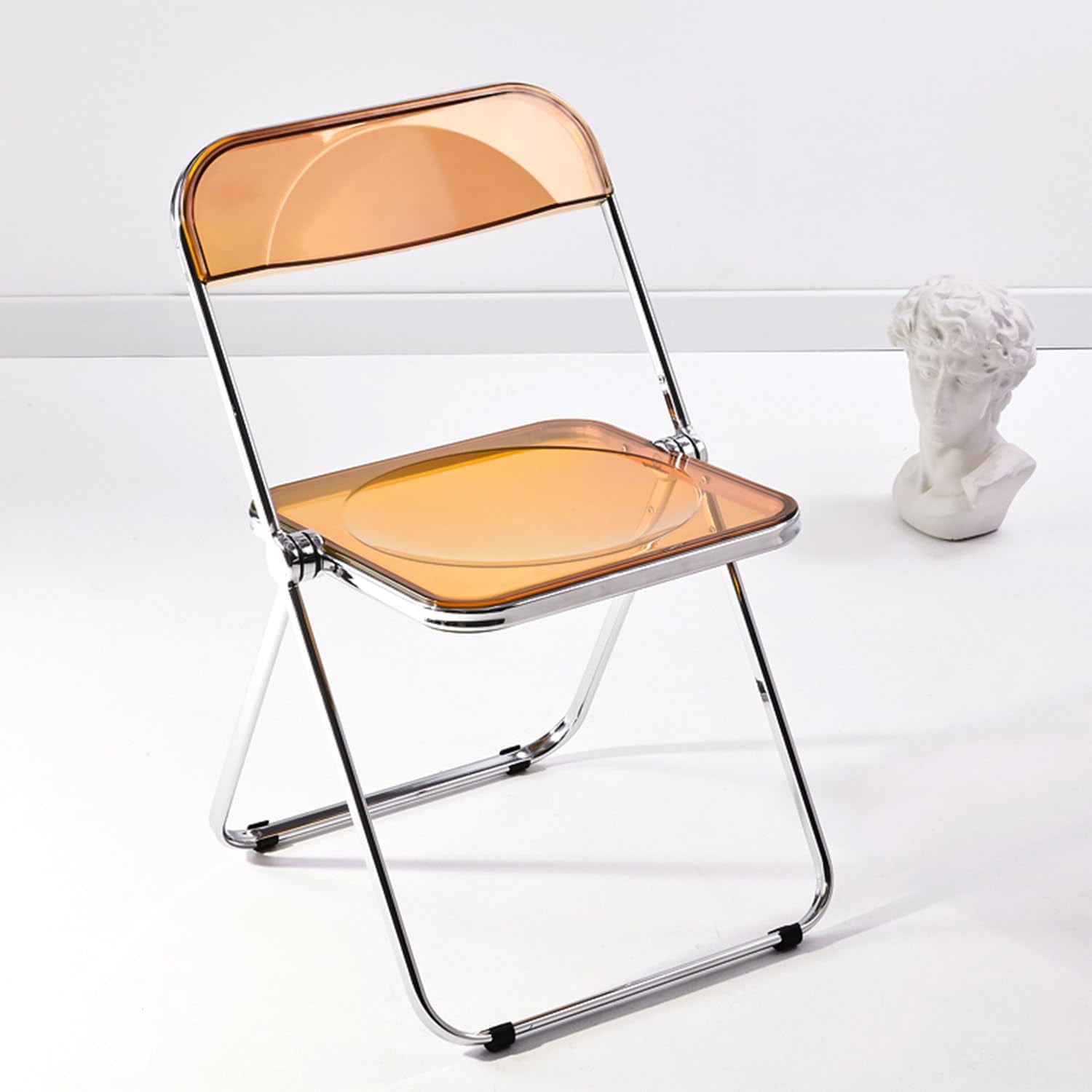 Luxury Modern Acrylic Folding Chair Transparent Chairs-Ghost Stackable ...